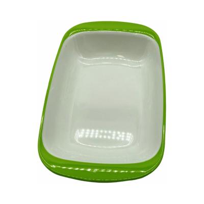 Cina 100% Melamina Incrempabile Plastica Piatti rettangolari Piatto profondo Per Zuppa di Insalate in vendita