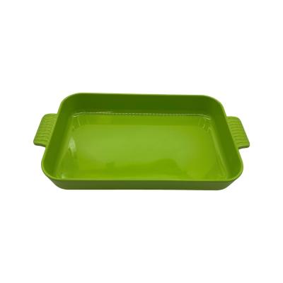 Cina Piatto quadrato di aragoste piatto da pranzo piatto di grande capacità con due orecchie pentola di zuppa di melamina in vendita