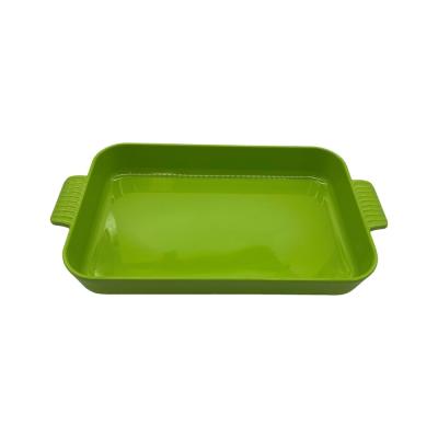 Cina Melamine Casserole Dish With Lid Food Grade Covered Rectangle Casserole Dish With Handles MMC Bowls With Lid in vendita