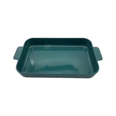 Cina Melamine Casserole Dish With Lid Food Grade Covered Rectangle Casserole Dish With Handles MMC Bowls With Lid in vendita