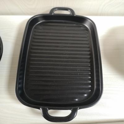 中国 High Heat Resistance Matte Black Melamine Salad Plate - B2B Buyers Choice 販売のため
