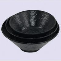 China Matte Black Series Melamine Soup Bowl From Galaxy Pattern Type for sale