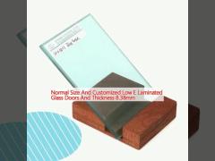 Normal Size Customized Low E Laminated Glass Doors And Thickness 8.38mm