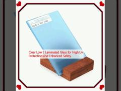 Clear Low E Laminated Glass High Uv Protection Enhanced Safety