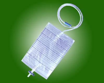 China Hospital Use Kinds Of Medical Grade PVC Drainage Urine Bags with cross valve Valve with CE and ISO for sale