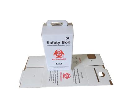 China Safety box for disposal of used syringes and needles, 5 liters 01 for sale