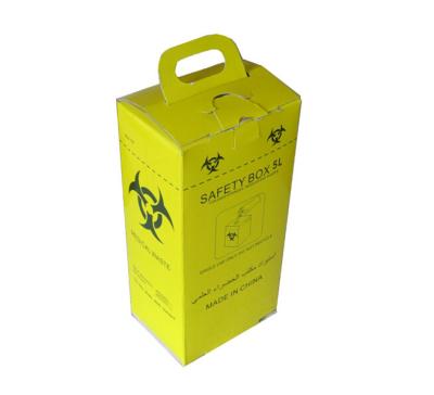 China Safety box for disposal of used syringes and needles, 5 liters 02 for sale