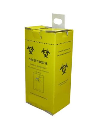 China Safety box for disposal of used syringes and needles, 5 liters 05 for sale