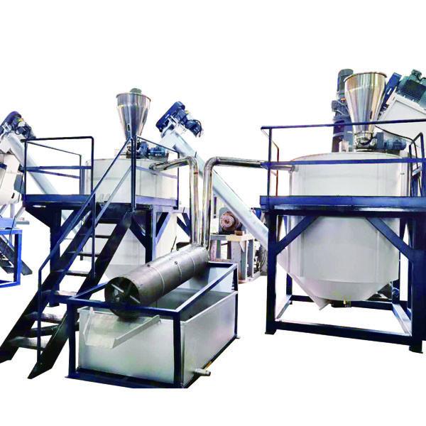 Quality Streamlined PET Bottle Washing Line 490kw Industrial Plastic Recycling Machine for sale