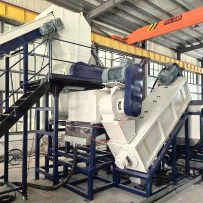 中国 500kg/H-1200kg/H HDPE洗濯ライン プラスチックボトル 粉砕機 PP PEフィルム 販売のため