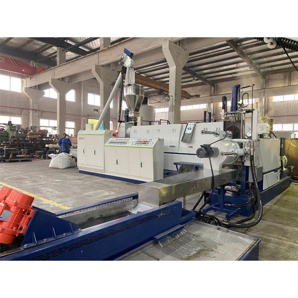 Quality Vacuum Plastic Recycling Equipment Double Stage Plastic Pelletizing System PLC for sale