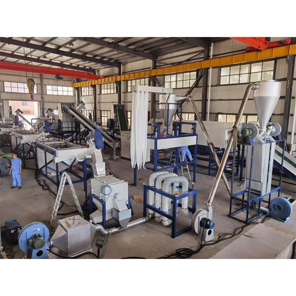 Quality Streamlined PET Bottle Washing Line 490kw Industrial Plastic Recycling Machine for sale