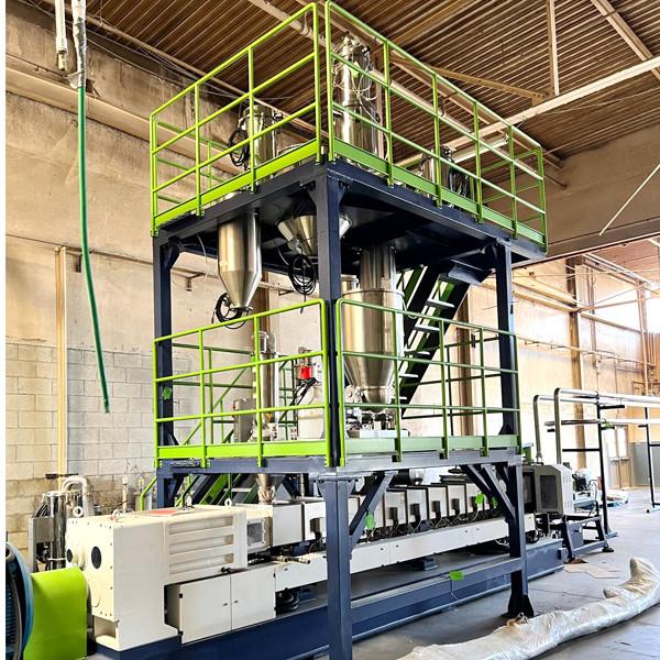 Quality Co Rotation Twin Screw Extruder Plastic Pelletizing Machine For Compounding And for sale