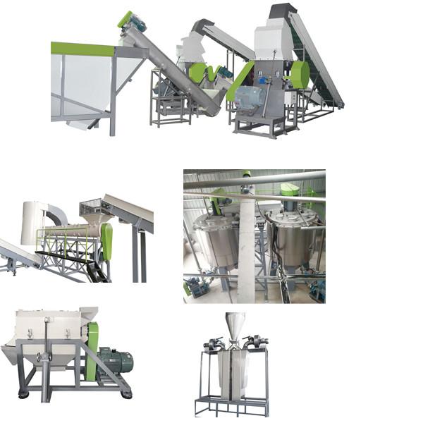 Quality Streamlined PET Bottle Washing Line 490kw Industrial Plastic Recycling Machine for sale
