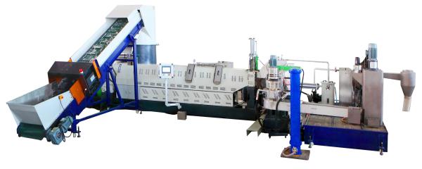 Quality 250kg/Hr - 300kg/Hr Single Screw Extruder Granulator For Plastic Recycling for sale