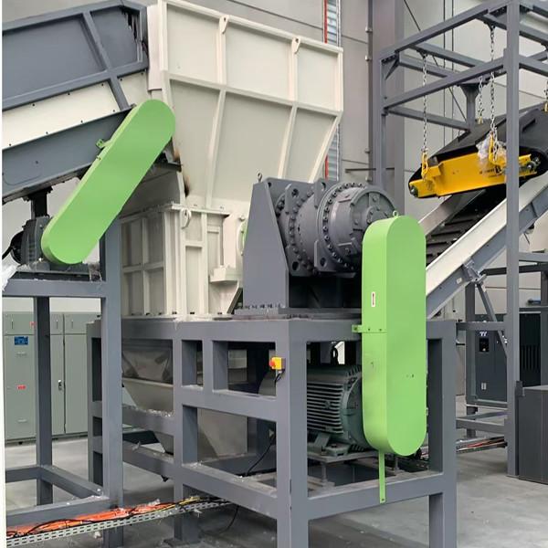 Quality Plastic Grinding Machine PP / PE Films Pre Shredder Machine PP Woven Bags for sale