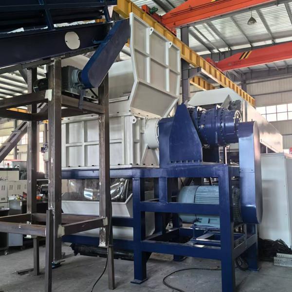 Quality Plastic Grinding Machine PP / PE Films Pre Shredder Machine PP Woven Bags for sale