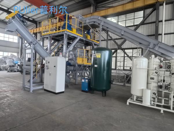 Quality Automatic Lithium Ion Battery Shredder Customized Battery Crushing Machine for sale