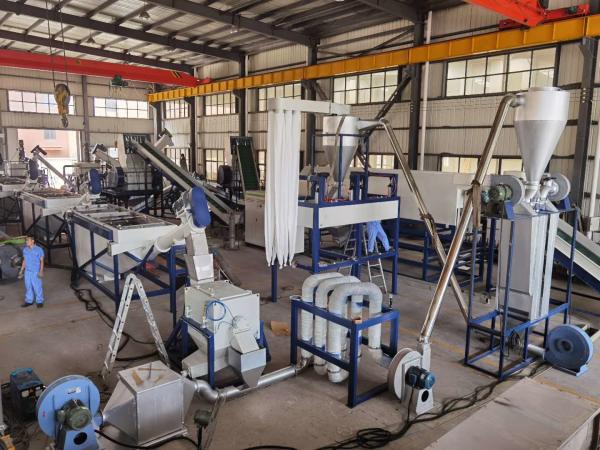 Quality Zigzag Paper Label Remover Single Screw Pet Bottle Recycling Line Automatic for sale