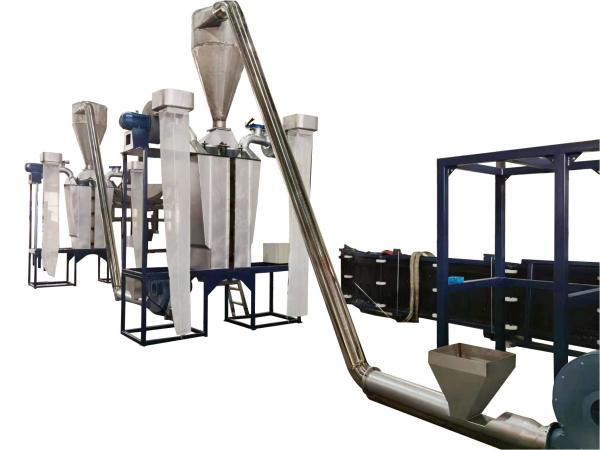 Quality Zigzag Paper Label Remover Single Screw Pet Bottle Recycling Line Automatic for sale