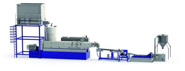 Quality 500kg per Hour PET Flakes Pelletizing Machine with PLC Control and Underwater Pelletizing for Efficient PET Recycling for sale