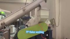PP flakes washing line cleaning and drying system