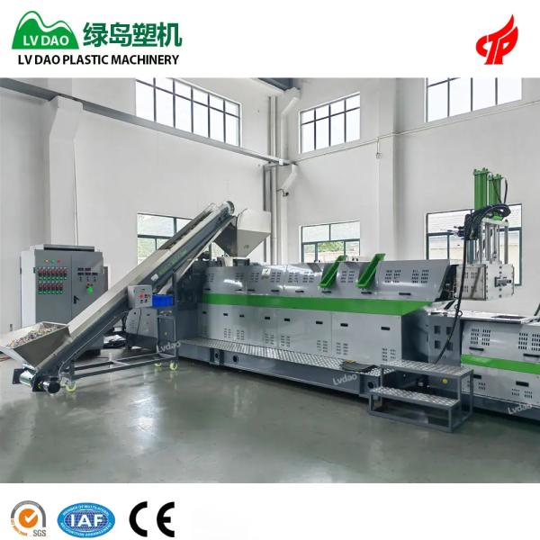 Quality Large-Capacity PP/PE Plastic Recycling Granulator with Double Screw Design for sale