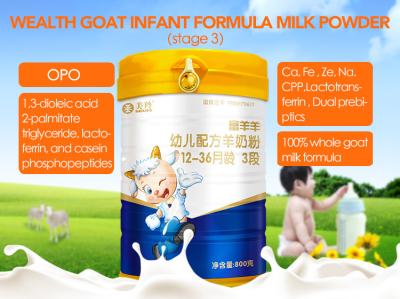 Cina Metta in scena 3 il deposito facile istantaneo di latte in polvere della polvere 800g del latte di capra di formula di bambino in vendita