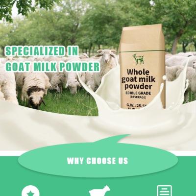 China Latte di capra in polvere intero HALAL 25kgs per l'additivo alimentare for sale