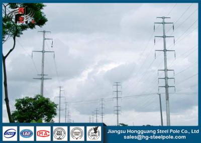 China Customized Tubular Steel Tower Electric Pole / Power Transmission Poles for sale