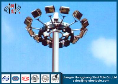 China 15m - 35m Conical Outdoor Flood Lighting Pole for Seaport Lighting Project for sale