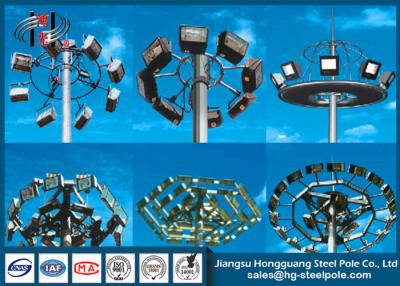 Cina L'altezza 15 m. THK 5 millimetri di polvere poligonale di Q345 ha ricoperto il parcheggio pali leggeri per area commerciale in vendita