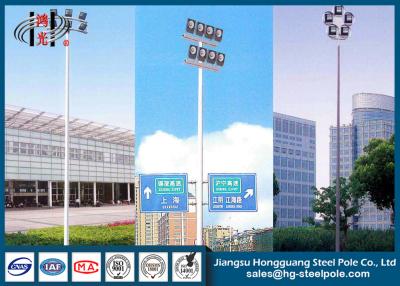 Outdoor Flood Lighting Steel Tubular Pole with Hot Dip Galvanization Powder Coated