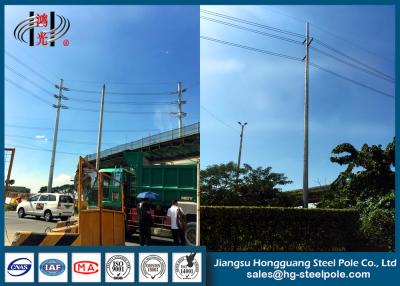 Китай Полигональная гальванизированная стальная передача силы Poles 69KV 30FT до 80FT продается