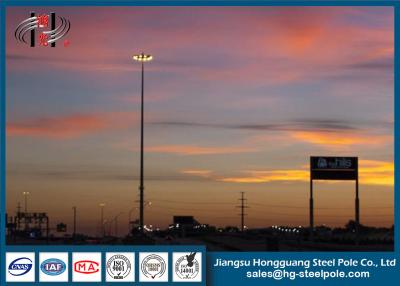 Cina Alto albero palo leggero di illuminazione per proiezione tubolare d'acciaio poligonale 35m in vendita