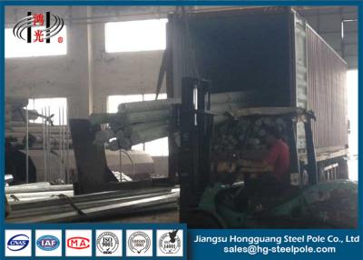 China Two Circuits Conical Electrical Steel Utility Poles for Overhead Transmission Line Project for sale