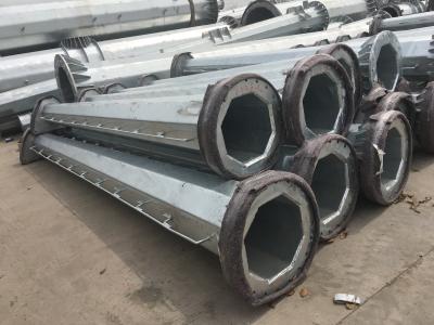 China Transmission Line Project Electrical Power Pole , Metal Utility Pole 220KV Q345 for sale