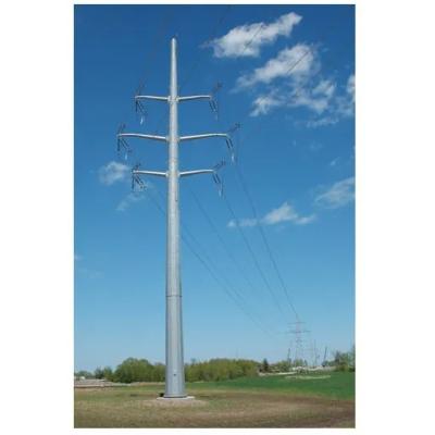 Chine Pôle tubulaire en acier galvanisé à chaud pour une transmission d'énergie durable à vendre