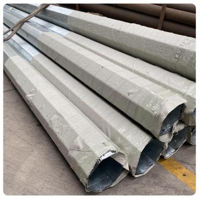 China 40 - 60ft achteckige Stahlstange elektrische Stromstange für Übertragungsleitungen Projekt zu verkaufen