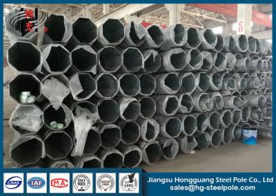 중국 플랜지에 의하여 연결되는 Dodecagonal 강철 관 폴란드에 의하여 직류 전기를 통하는 전송선 판매용