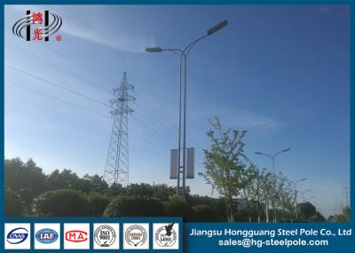 Cina Forma conica galvanizzata di Palo della lampada di via del braccio della immersione calda di H15m doppia per la strada principale in vendita