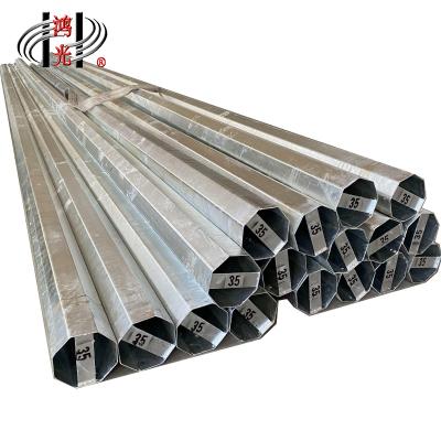 China Q420 Q460 Galvanized Steel Power Pole with AWS D 1.1 Welding for Power Transmission Lines for sale