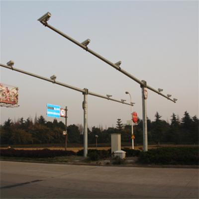 China Solar / Wind Power Traffic CCTV Camera Pole Hot Roll Steel Q235 for sale