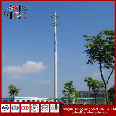 China Telecommunication Towers with Wind Resistance Up To 100 Km/h, Minimum Yield Strength 345MPa for sale