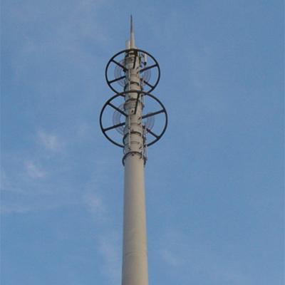 Cina la telecomunicazione tubolare d'acciaio poligonale 4G si eleva l'acciaio Q235 della laminazione a caldo in vendita
