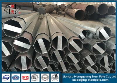 China Anti - Corrosive Steel Electrical Power Pole , Long Life Gi Octagonal Pole for sale