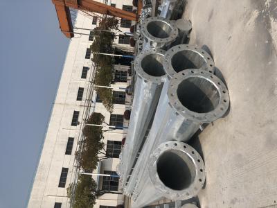 China La cara multi Q460 3.5m m estampó a poste tubular de acero para la transmisión de poder en venta