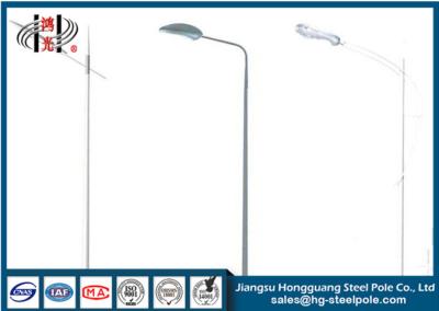 China 6-10m Single / Double Arms Street Light Poles Bracket High Poles With LED Lamp for sale