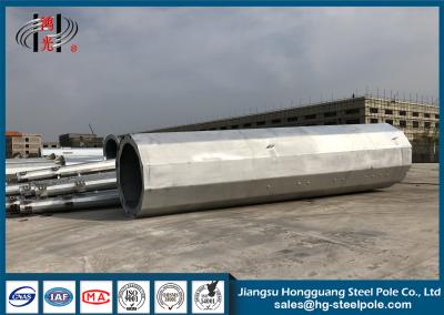 Cina Palo d'acciaio galvanizzato Q355 poligonale con il gradino ed il bitume rampicanti dipinti in vendita