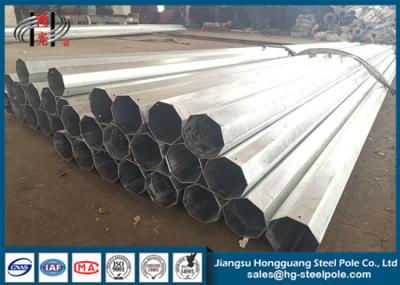 35FT 3mm Thick Q345 Galvanised Poles 500KG Load Polygonal Transmission